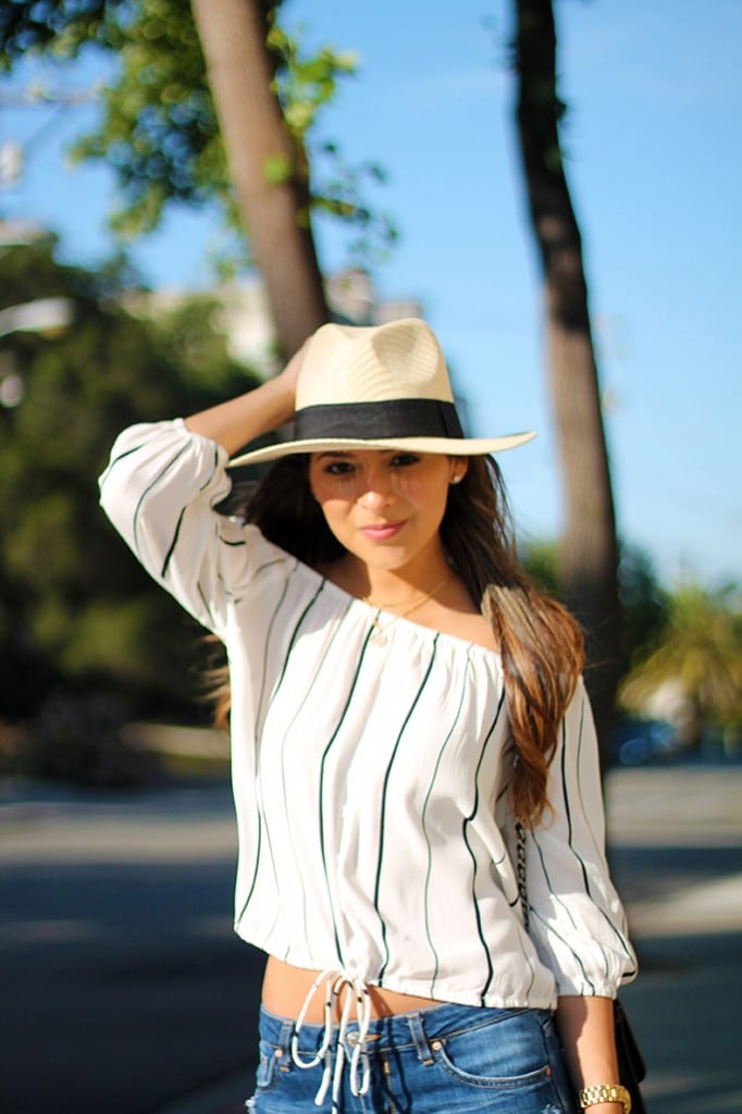 Off-The-Shoulder Striped Top - The Girl from Panama